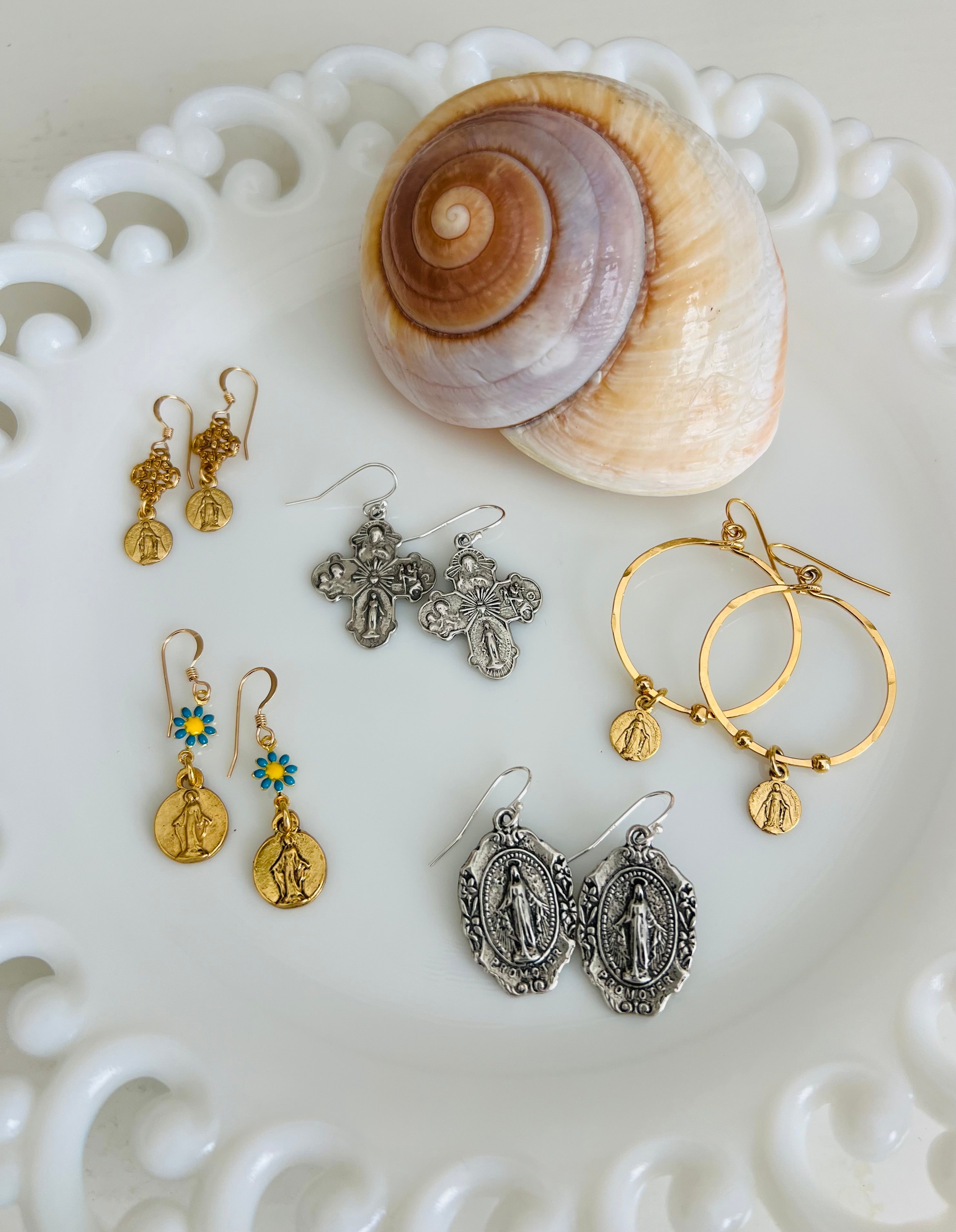 Religious Earrings – Full of Grace, Divine Designs